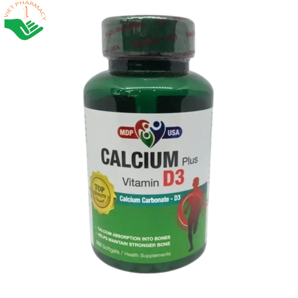 Viên uống Calcium Plus Vitamin D3 - Softgels