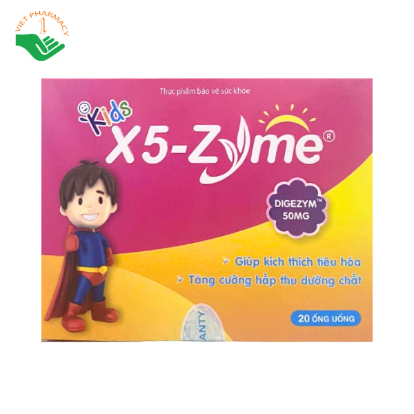 Kids X5- Zyme - Giúp kích thích tiêu hóa, tăng cường hấp thu dưỡng chất cho trẻ