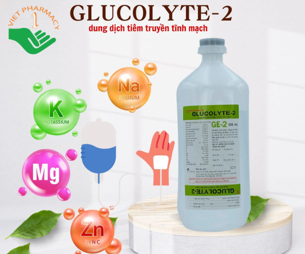 Thuốc Glucolyte-2 bổ sung điện giải, yếu tố vi lượng (chai 500ml)