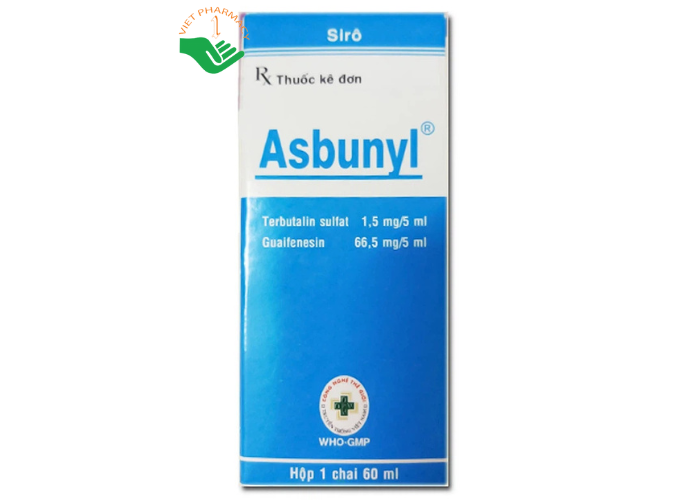 Thuốc Asbunyl OPV điều trị ho do hen phế quản, viêm phế quản, khí phế ...