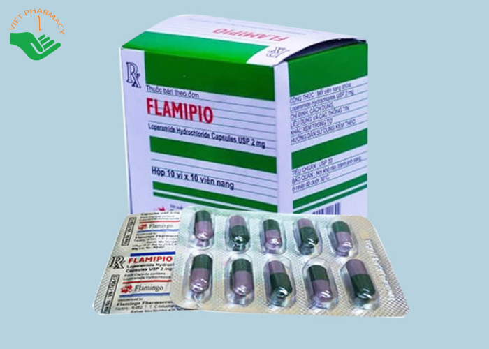 Thuốc Flamipio 2mg Flamingo điều trị tiêu chảy (10 vỉ x 10 viên)
