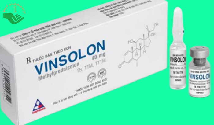 Thuốc Vinsolon 40mg chống viêm, chống dị ứng hiệu quả (Hộp 1 lọ)