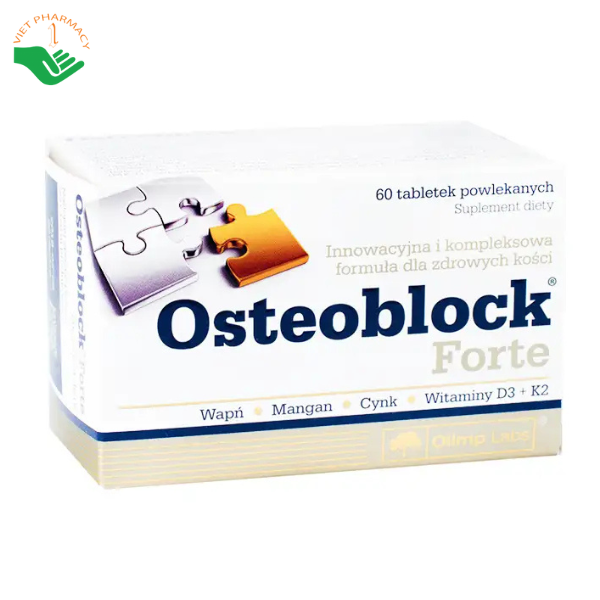 Viên uống Osteoblock Forte Olimp labs bổ sung canxi (60 viên)