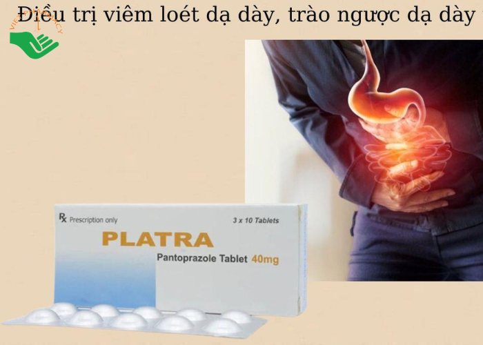Viên nén Platra 40mg Acme Formulation điều trị bệnh trào ngược dạ dày ...