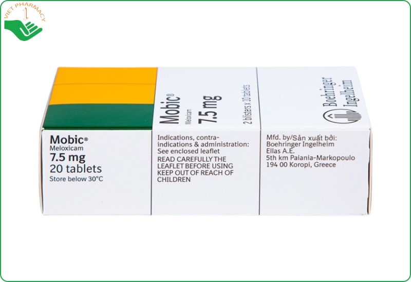 Thuốc Mobic 7.5 mg giá bao nhiêu một hộp? Mua ở nhà thuốc nào tốt?