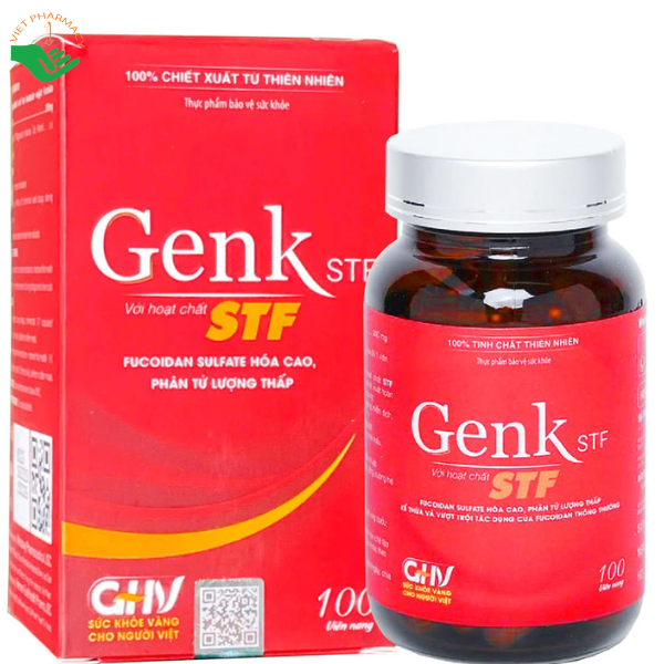Genk STF hỗ trợ giảm tác dụng phụ của hóa chất, thuốc điều trị (Hộp 100 ...