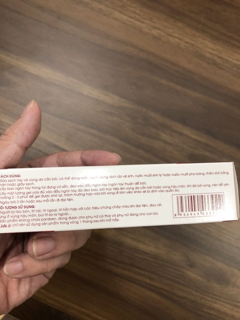 Gel bôi trĩ giảm sưng, đau rát Tottri Gel Traphaco