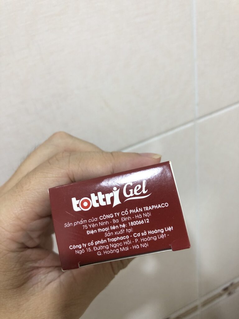 Gel bôi trĩ giảm sưng, đau rát Tottri Gel Traphaco