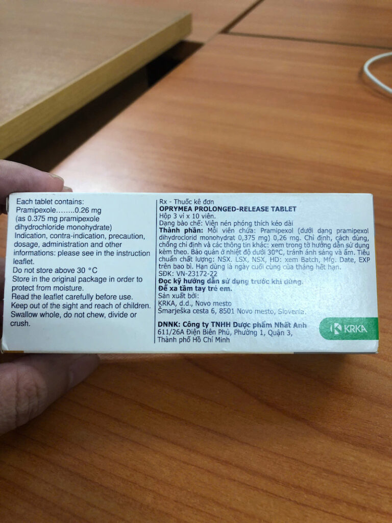 Thuốc Oprymea Prolonged-release Tablet 0.26mg